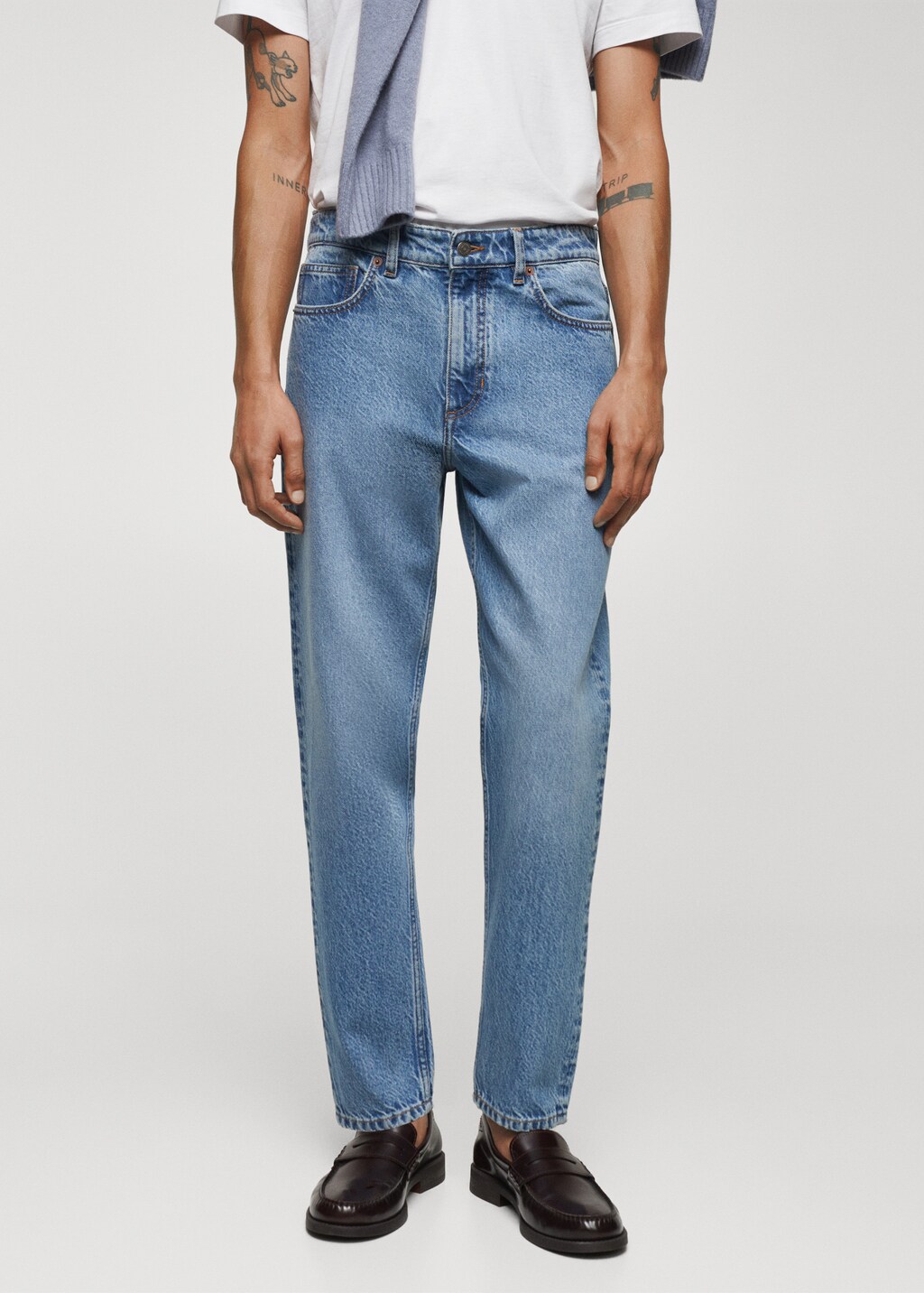 Sam tapered-fit jeans - Man | MANGO USA