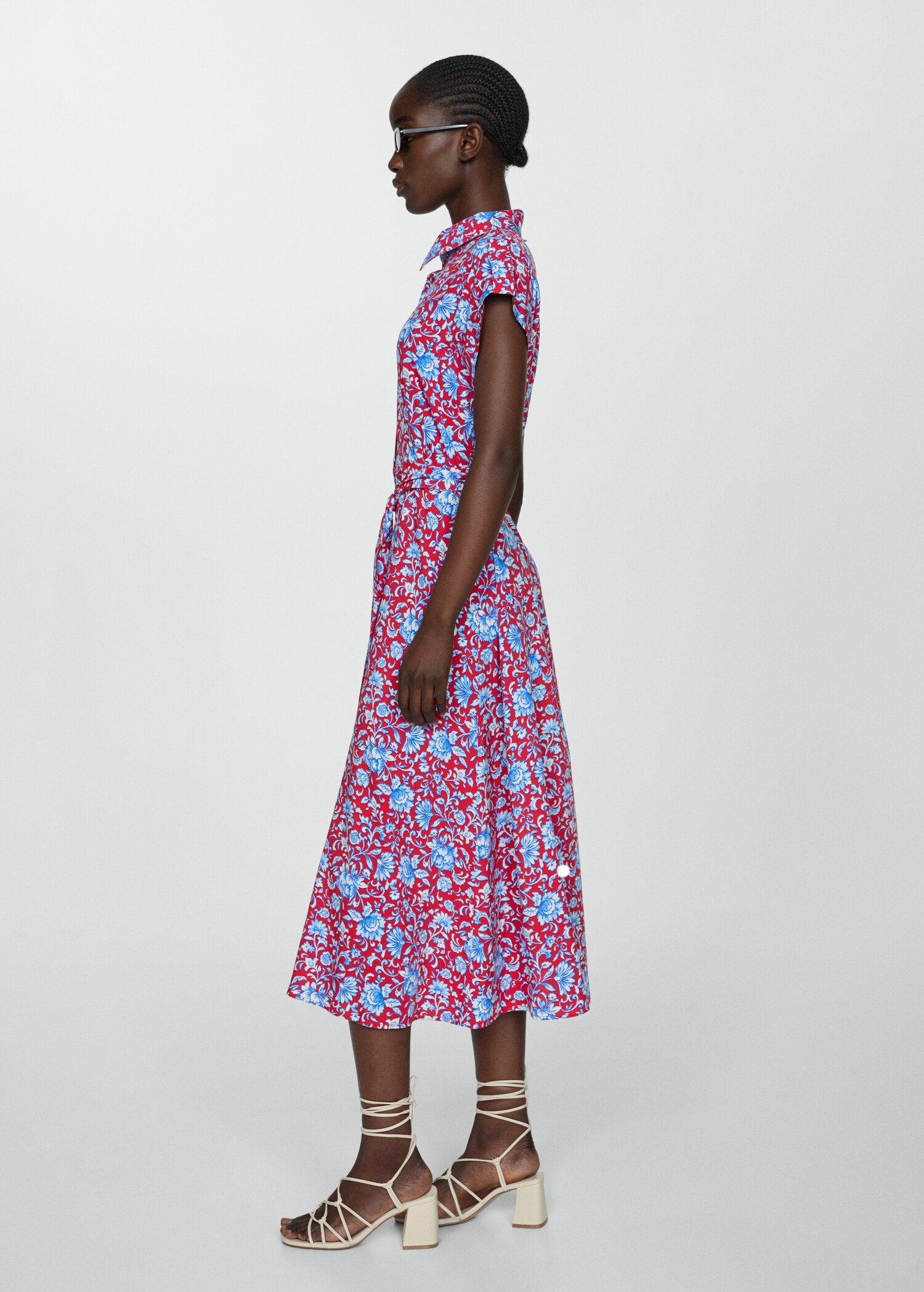 Bow shirt dress - Woman | MANGO USA