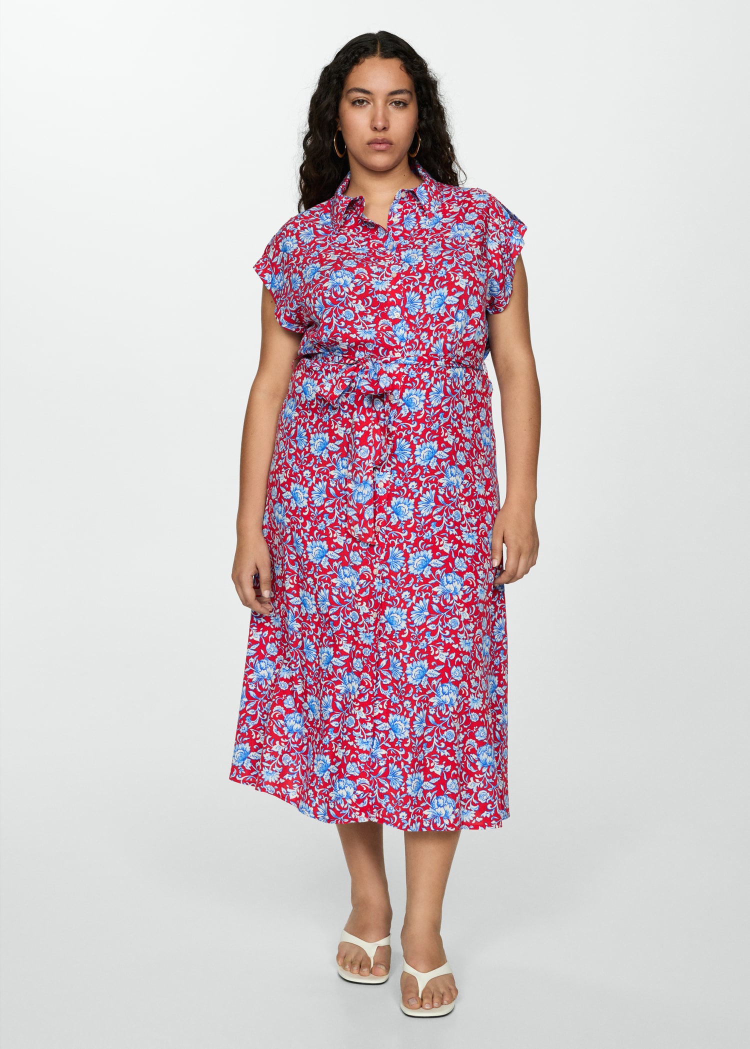 Bow shirt dress - Woman | MANGO USA