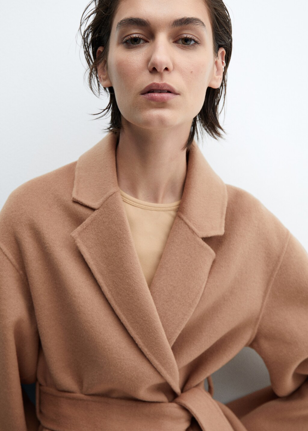 Belt handmade coat - Women | MANGO USA