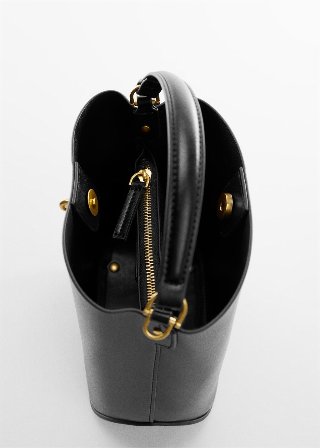 Mini-shopper with rear padlock - Woman | MANGO USA