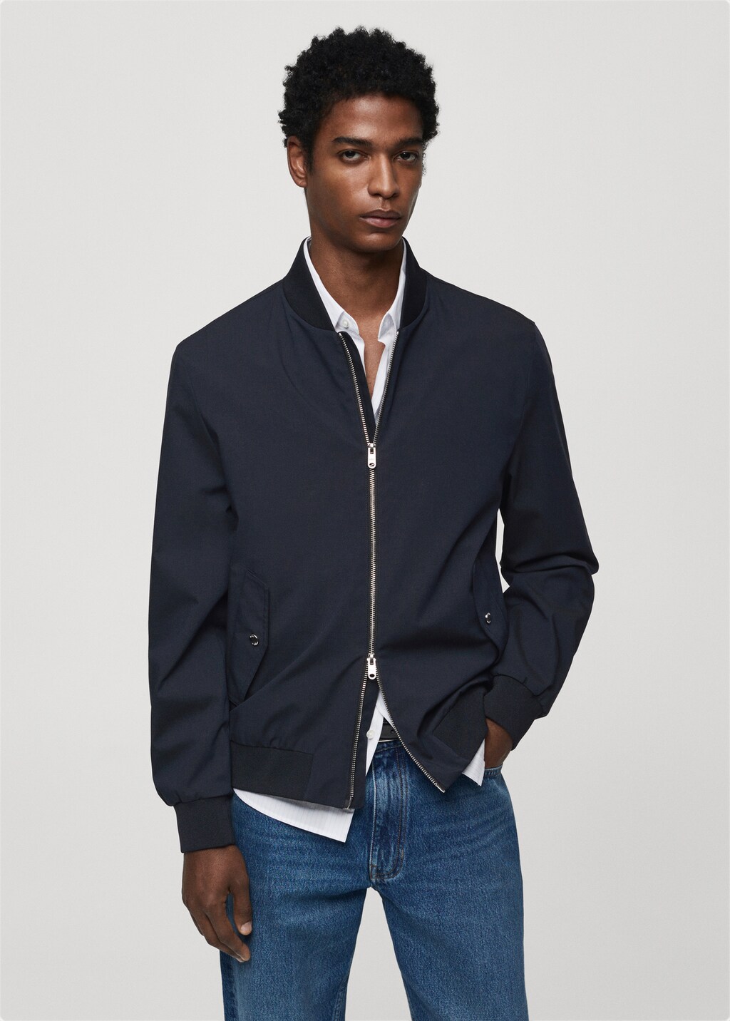 Water repellent bomber jacket - Man | MANGO USA