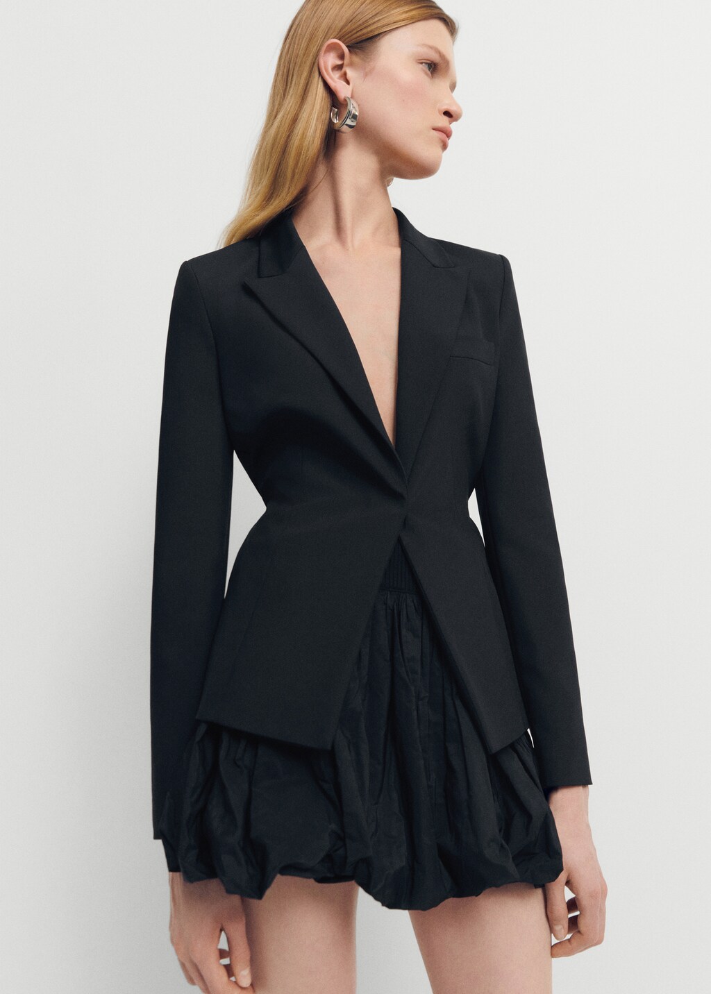 Fitted suit jacket - Women | MANGO Philippines