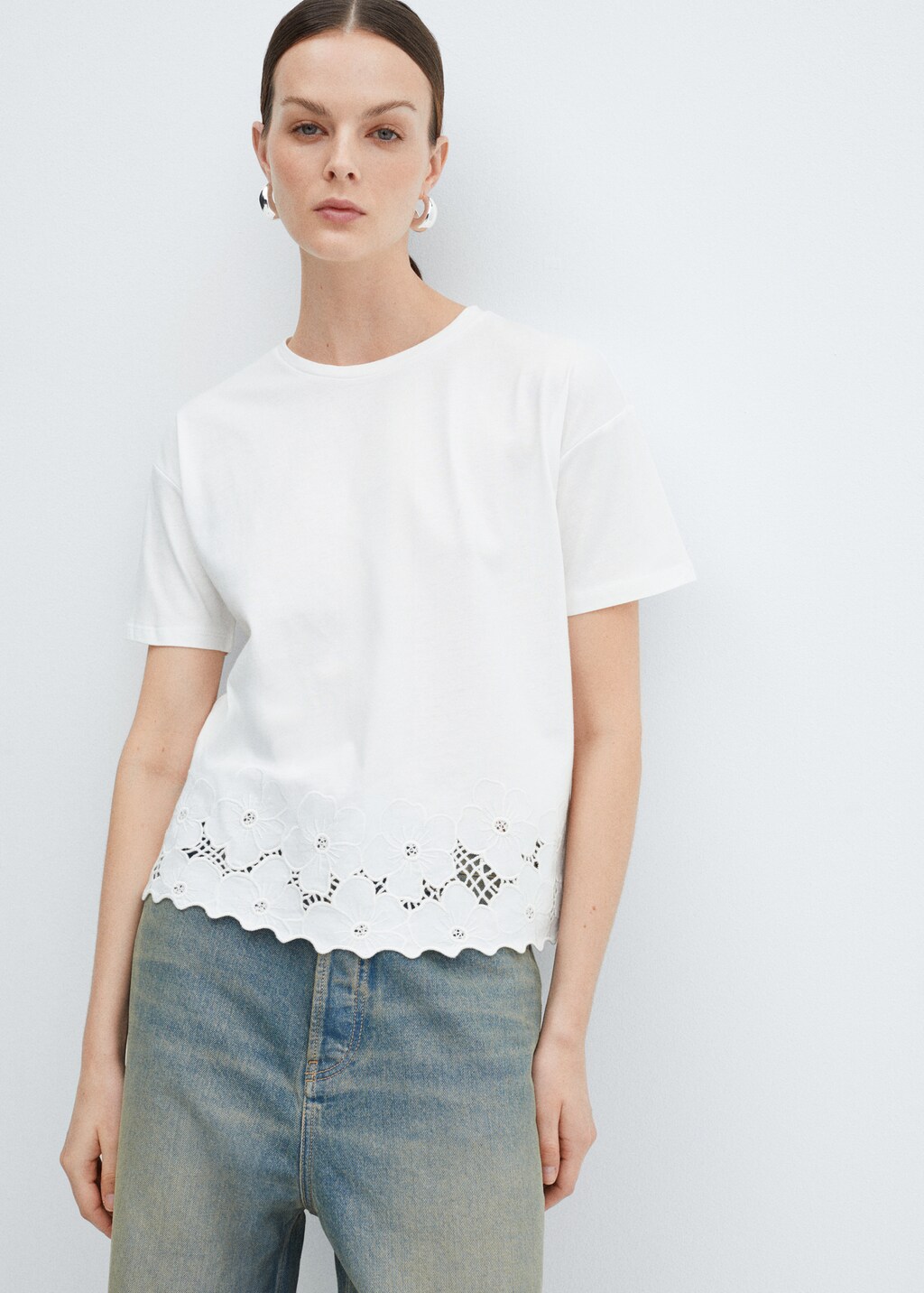 100 Cotton T Shirt Woman Mango Armenia