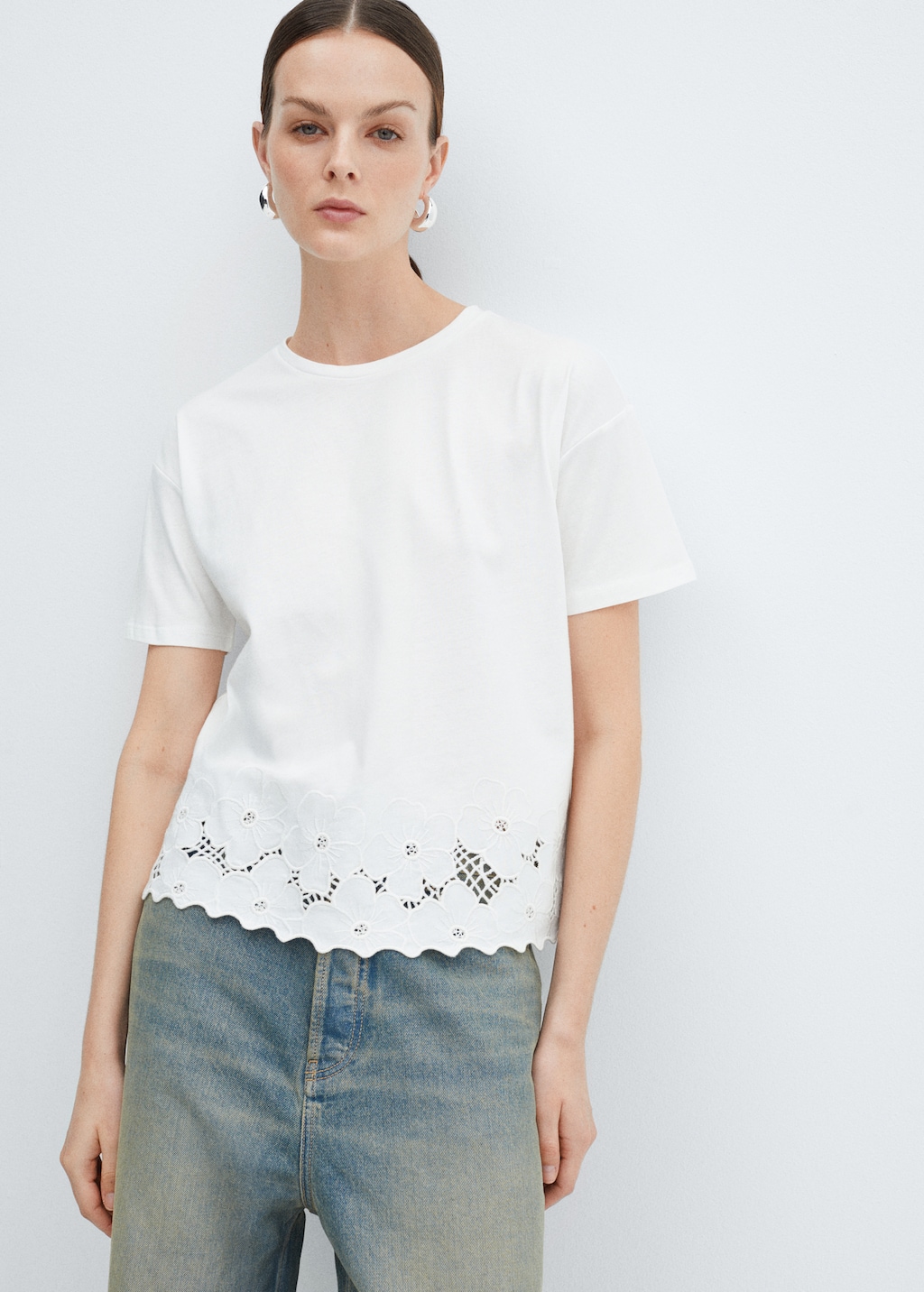 100 Cotton T Shirt Woman Mango Armenia