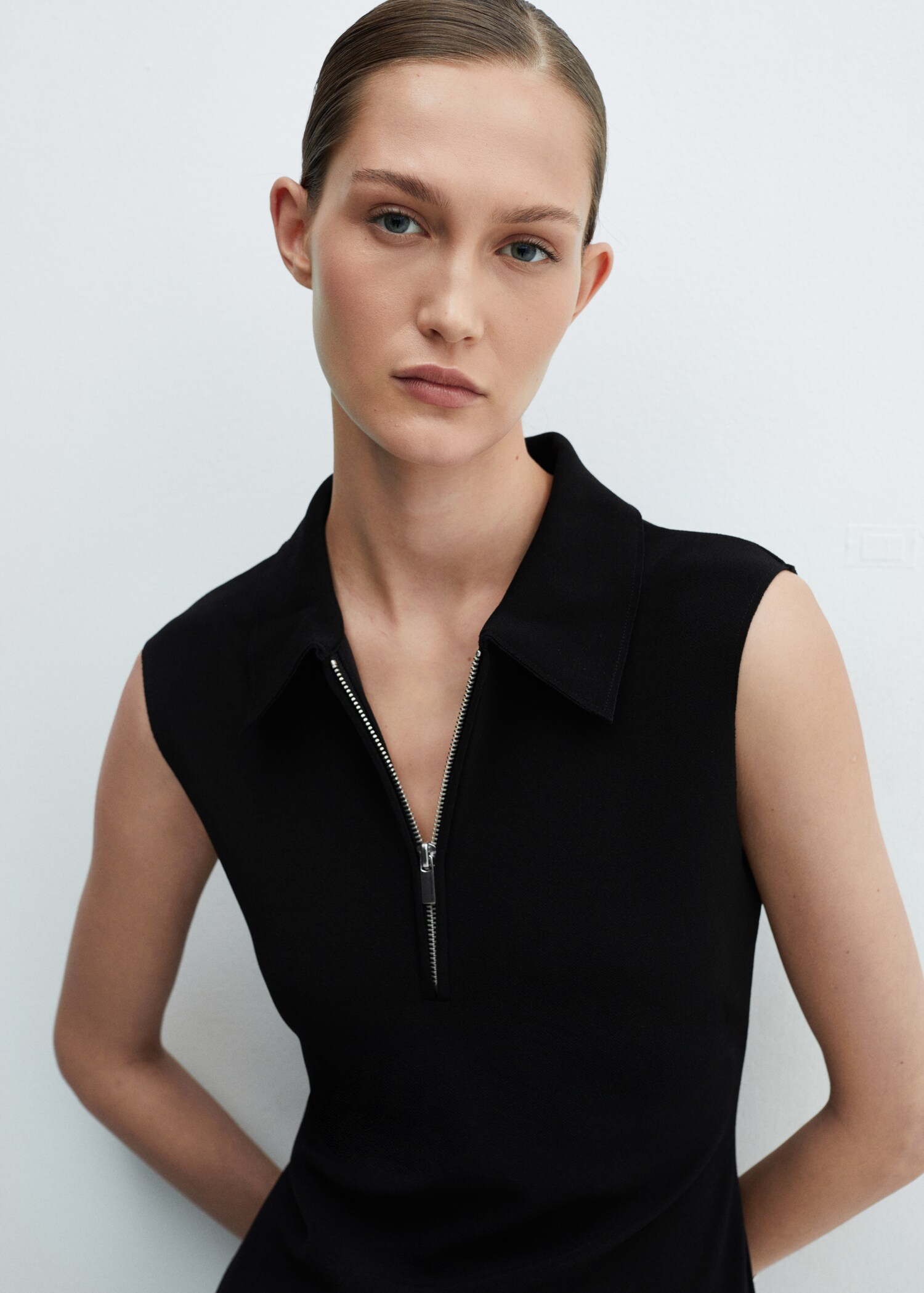 Zipper neck dress - Woman | MANGO USA