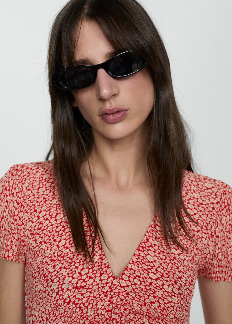 Floral Print Dress Woman Mango Usa
