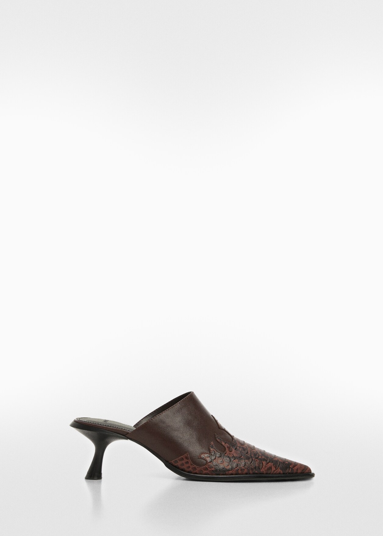 Coco-toe leather shoe - Women | MANGO USA