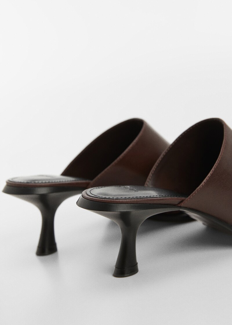 Coco-toe leather shoe - Women | MANGO USA