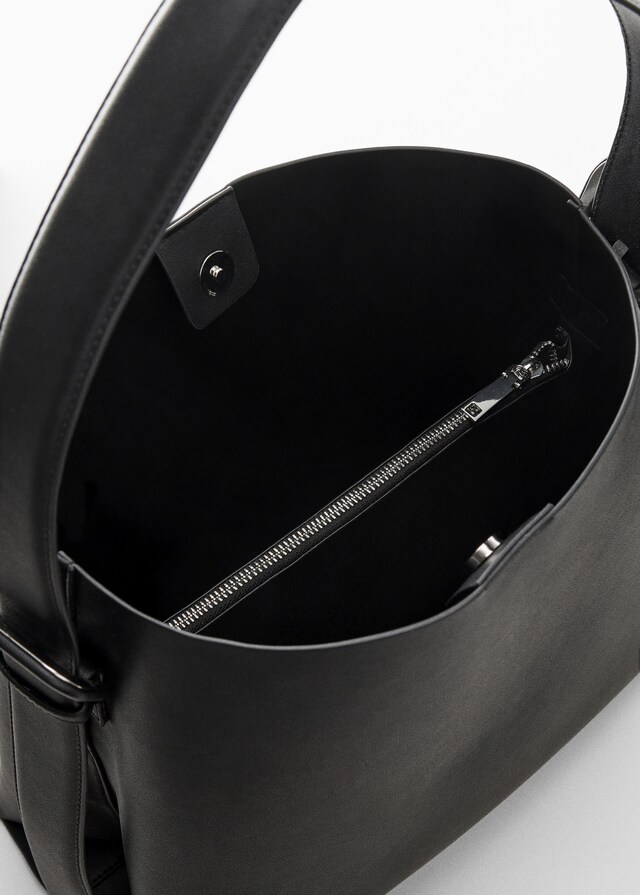 Shopper-veske med spennedetalj - Damer | MANGO Norway