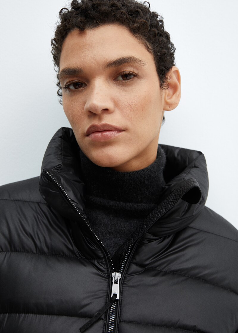 Water-repellent feather coat - Women | MANGO USA