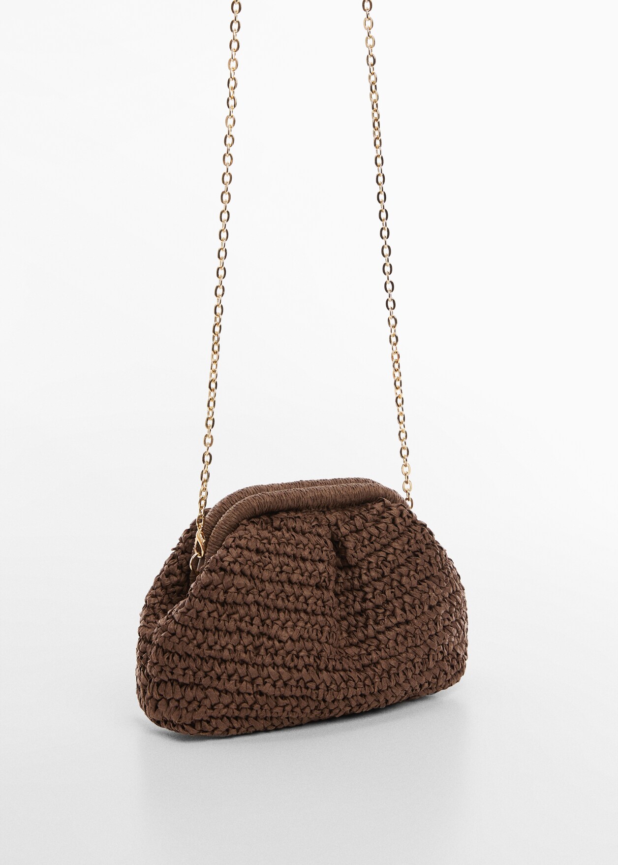 Rattan clutch bag - Women | MANGO USA