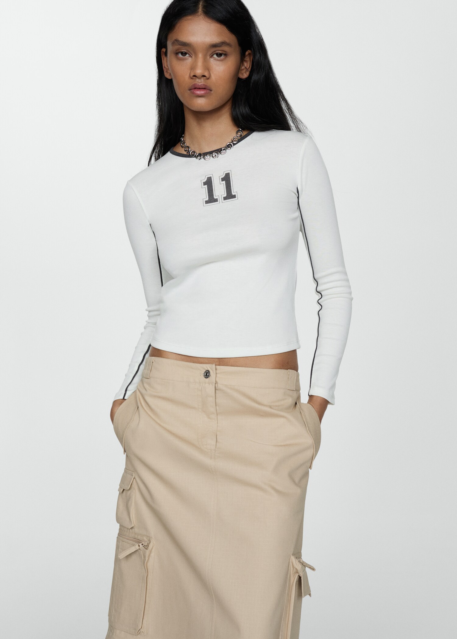 Parachute skirt with cargo pockets