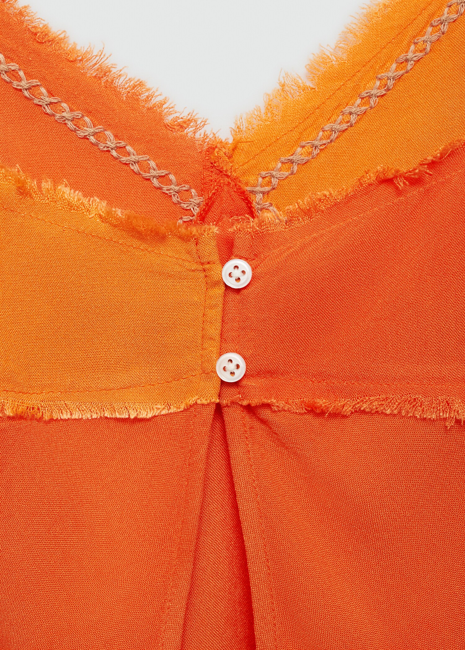 Contrast top with beaded details - Teen | MANGO USA