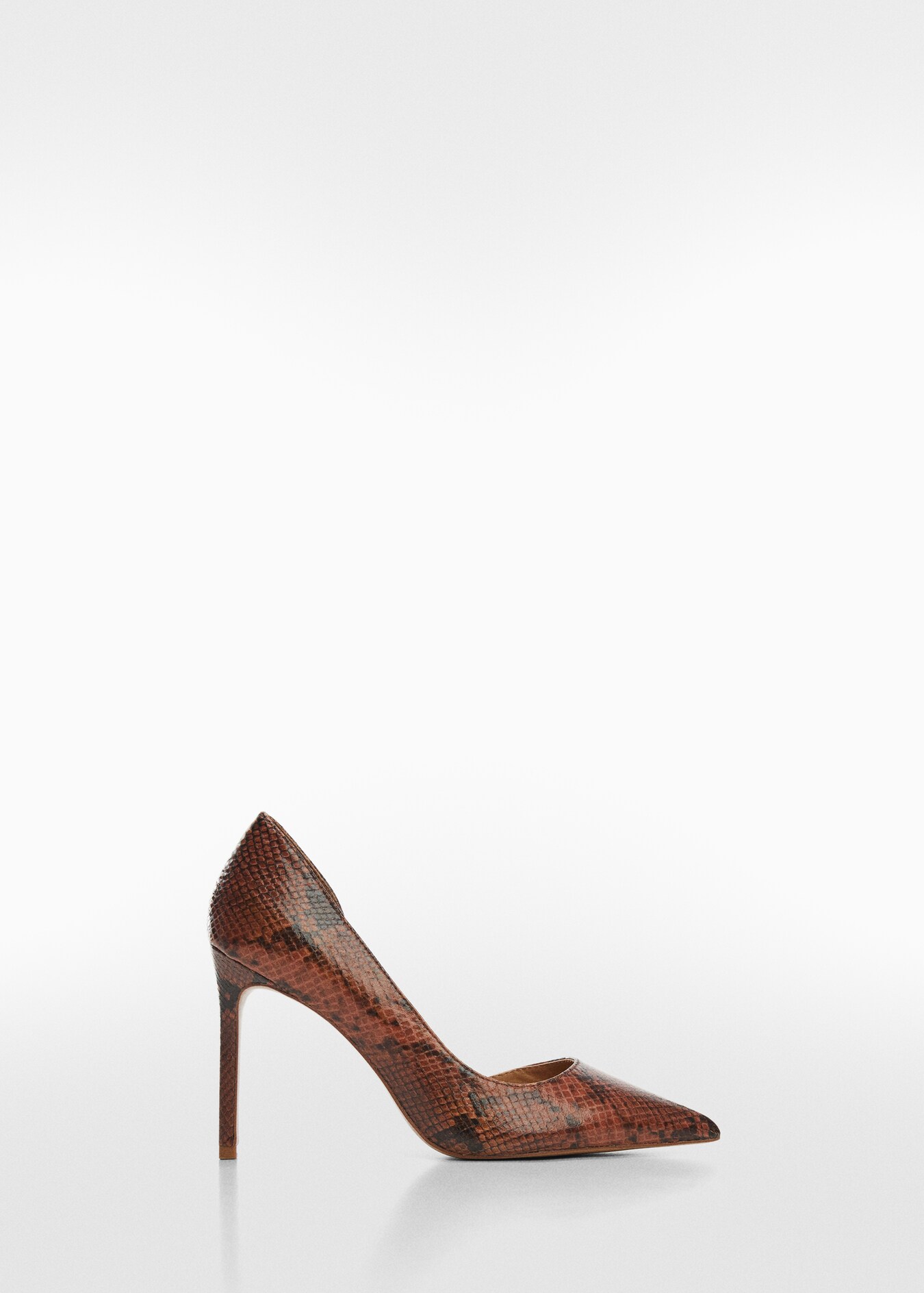 Animal print effect heel shoe - Woman | MANGO United Kingdom