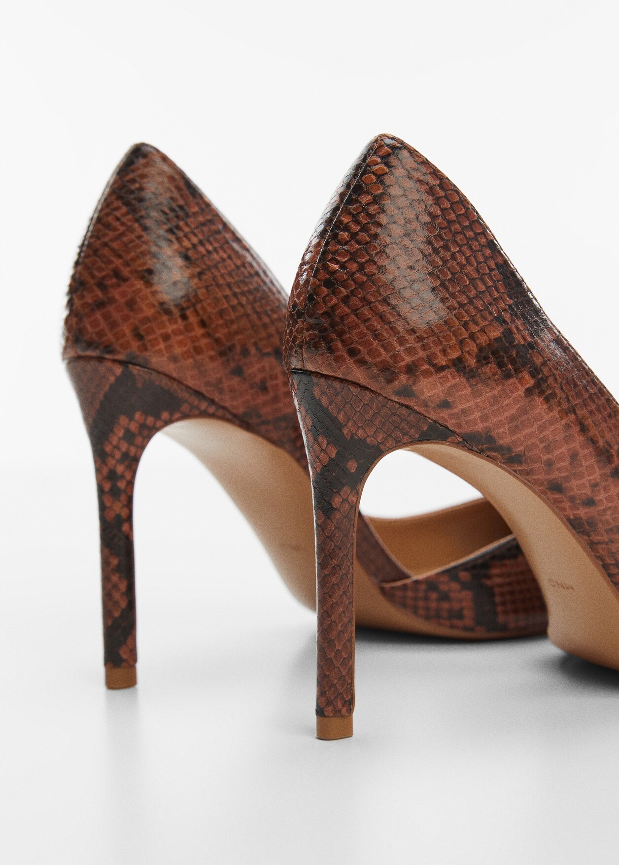 Animal print effect heel shoe - Woman | MANGO United Kingdom