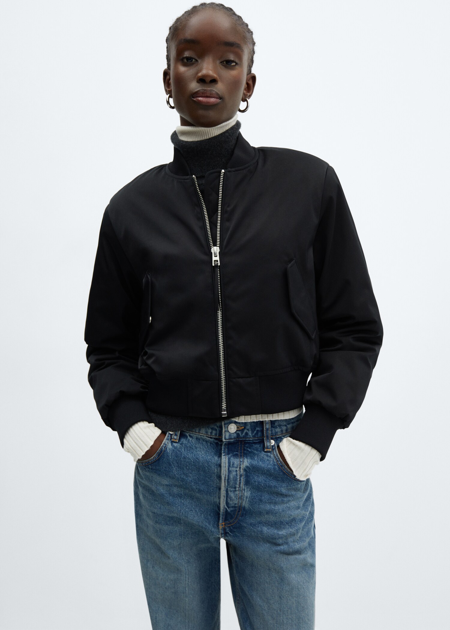 Oversized Bomber Jacket Women Mango Usa