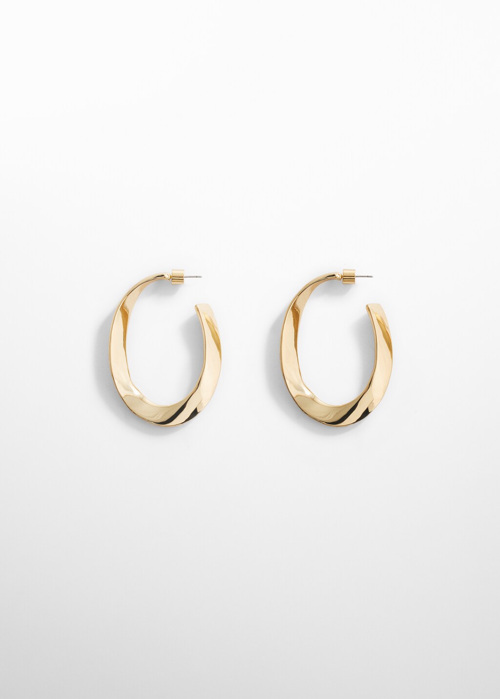 Twisted hoop earrings - Woman | MANGO USA