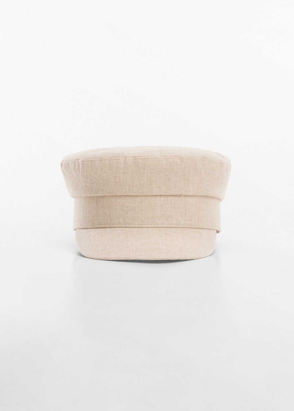 Linen-blend baker cap - Woman | MANGO Philippines
