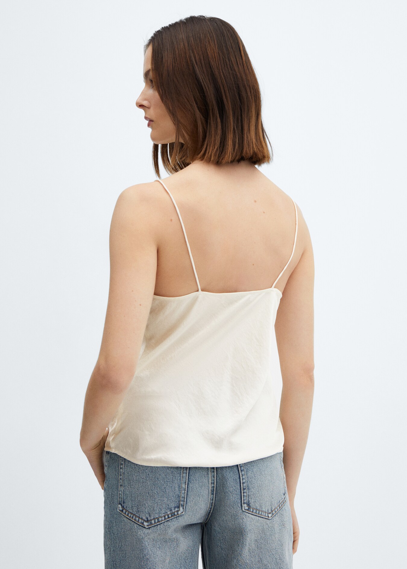 Spaghetti strap top - Woman | MANGO USA