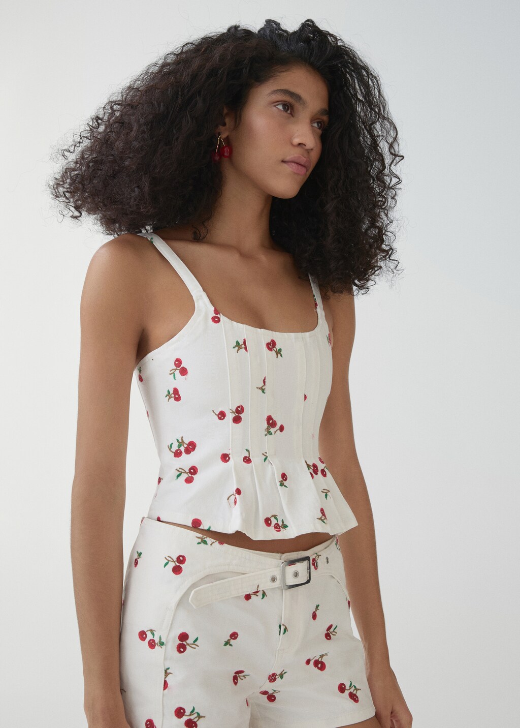 Embroidered Corset Top Woman Mango United Arab Emirates