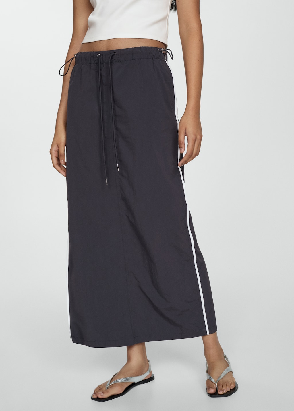 Parachute skirt with side zipper - Woman | MANGO USA