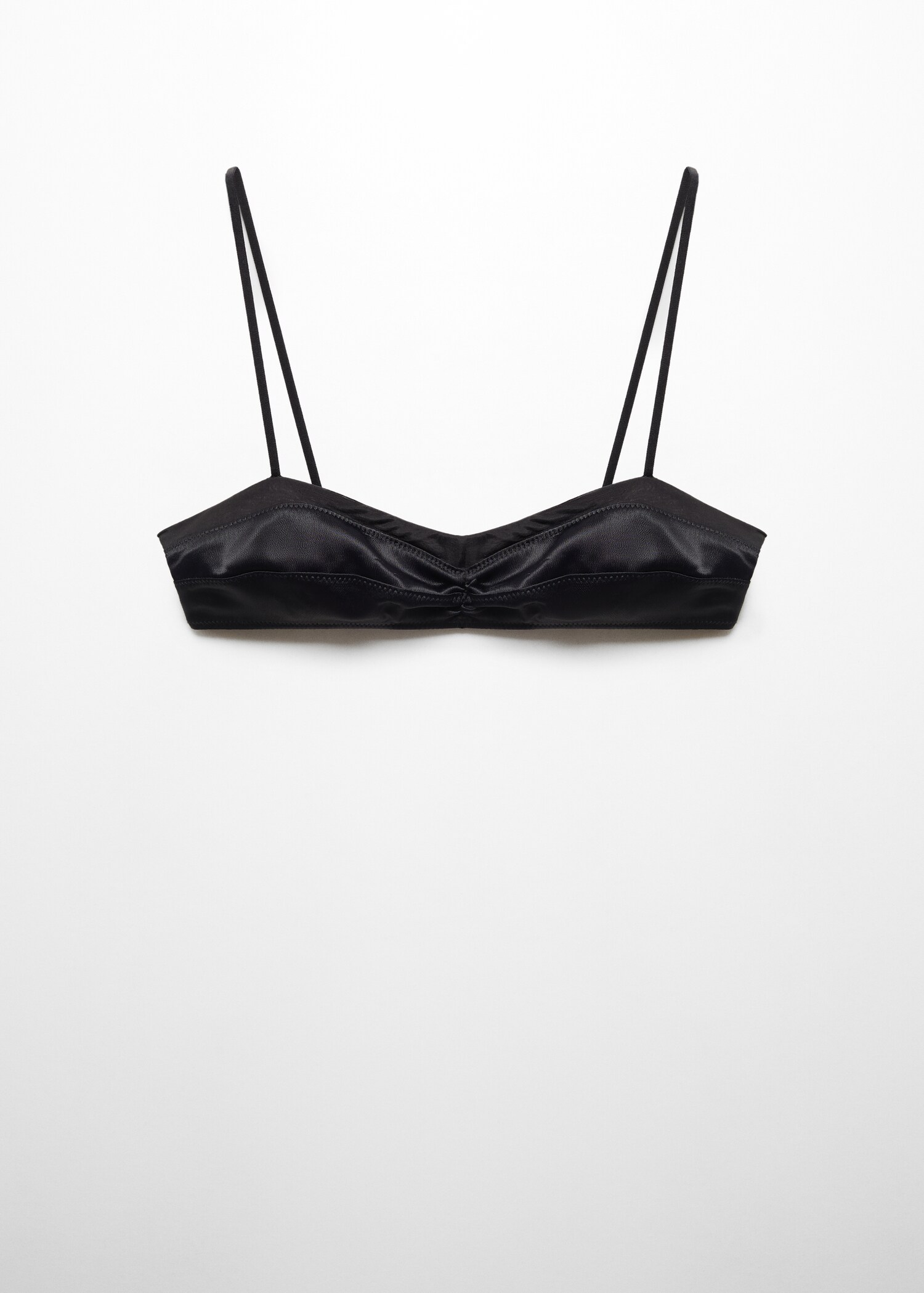 Bra with decorative stitching