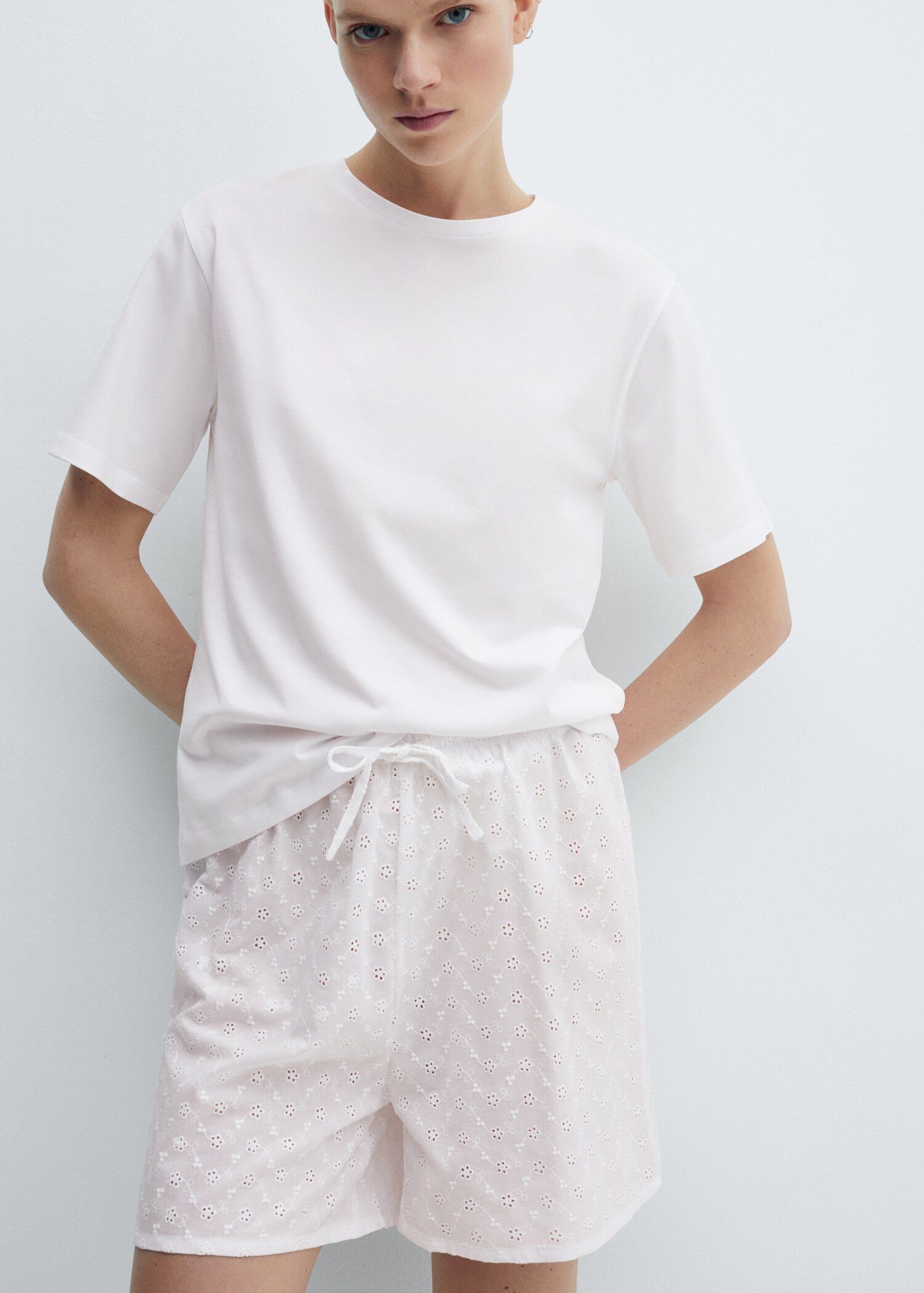 Two Piece Cotton Pyjamas Woman Mng Australia