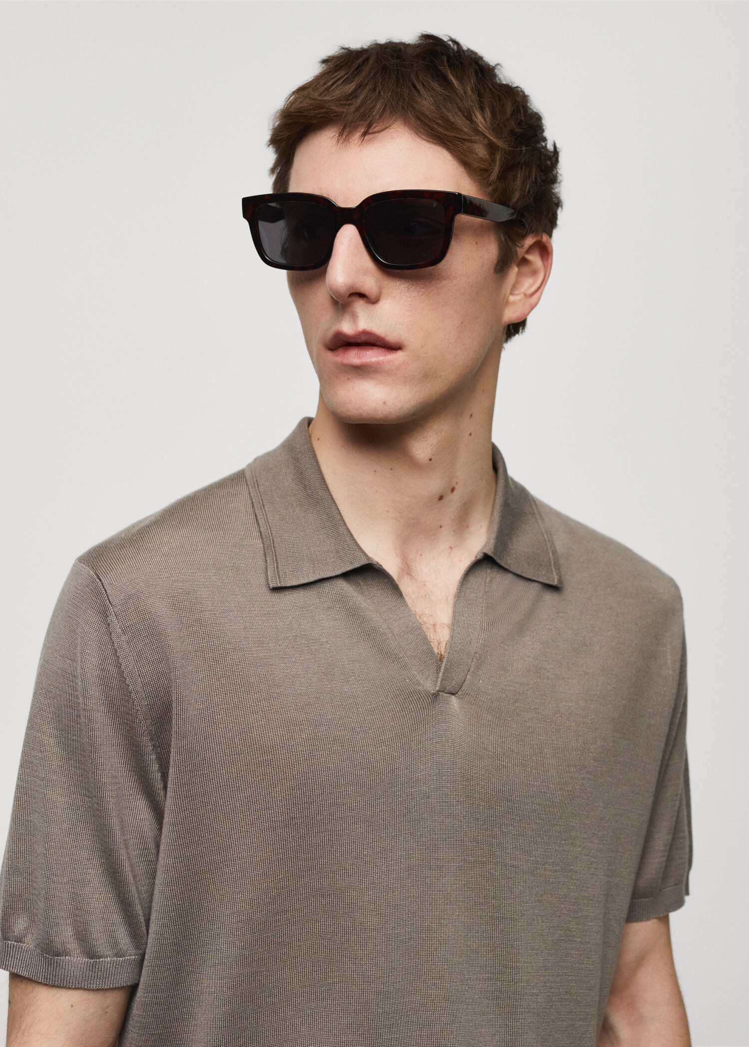 Short Sleeve Knitted Polo Shirt