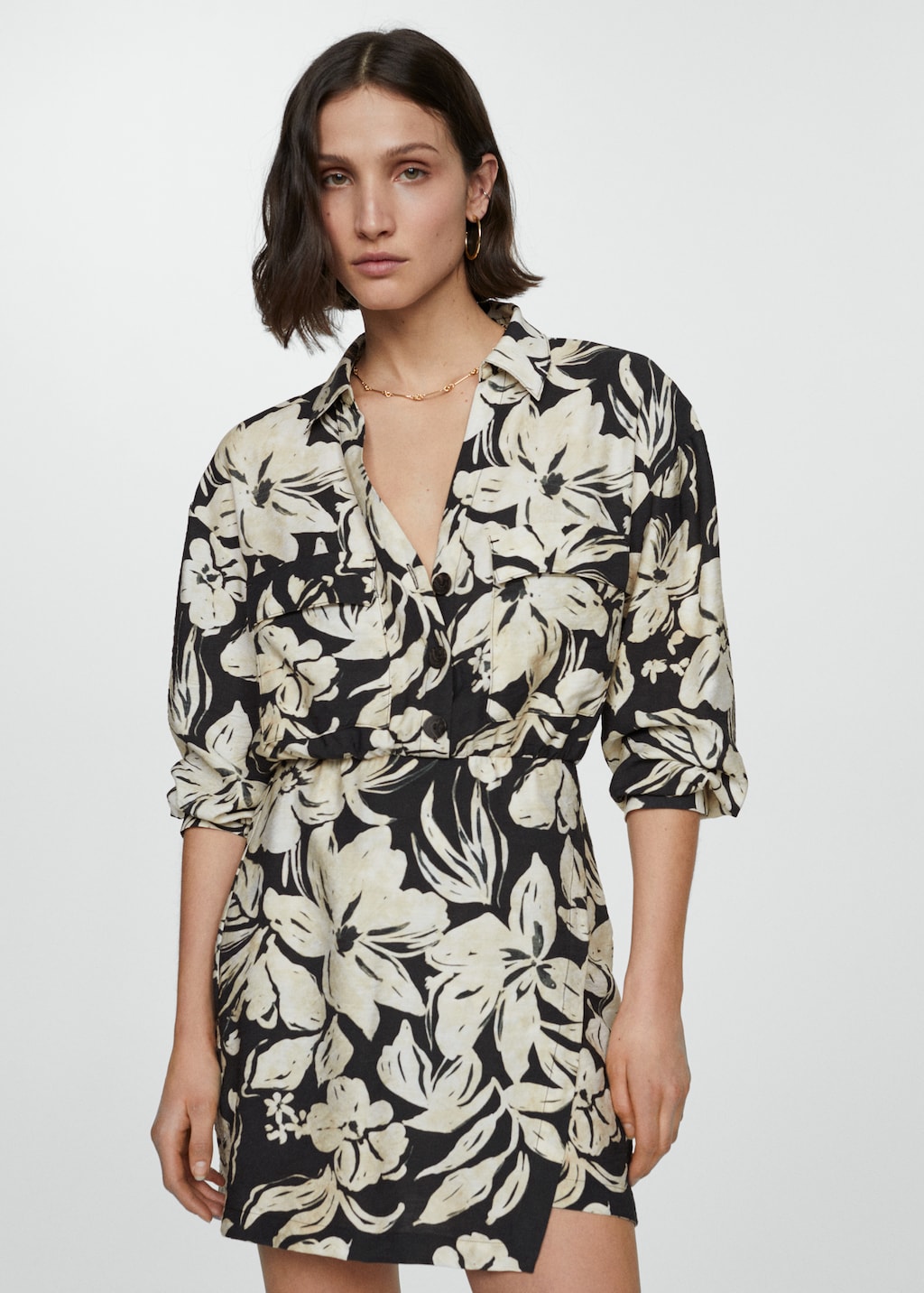 Floral Shirt Dress Women Mango Philippines