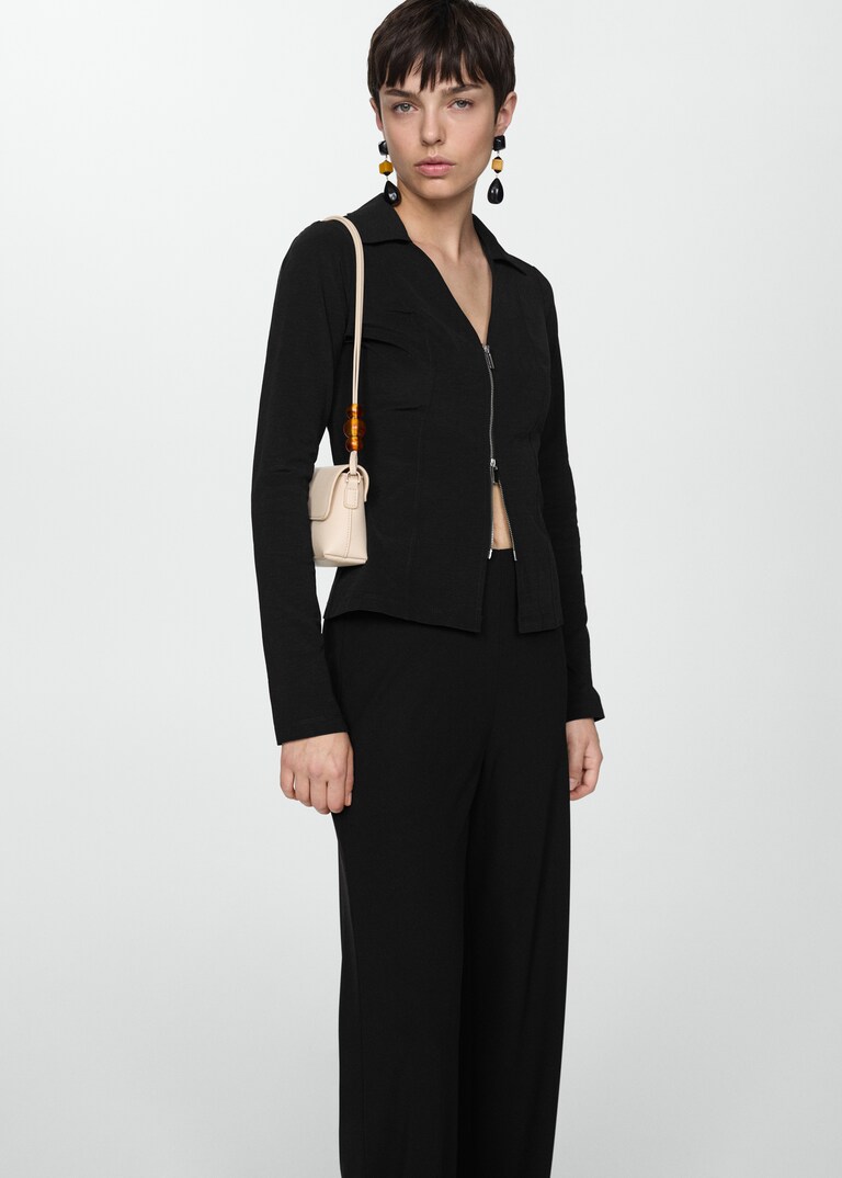 Flowy straight-fit pants - Woman | MANGO USA