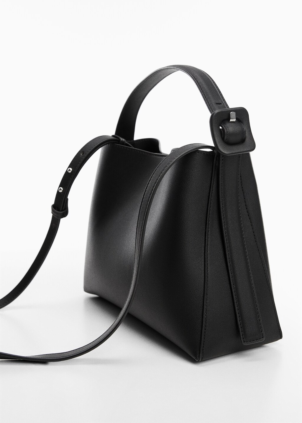 Shopper Bag With Buckle Women Mango Usa 