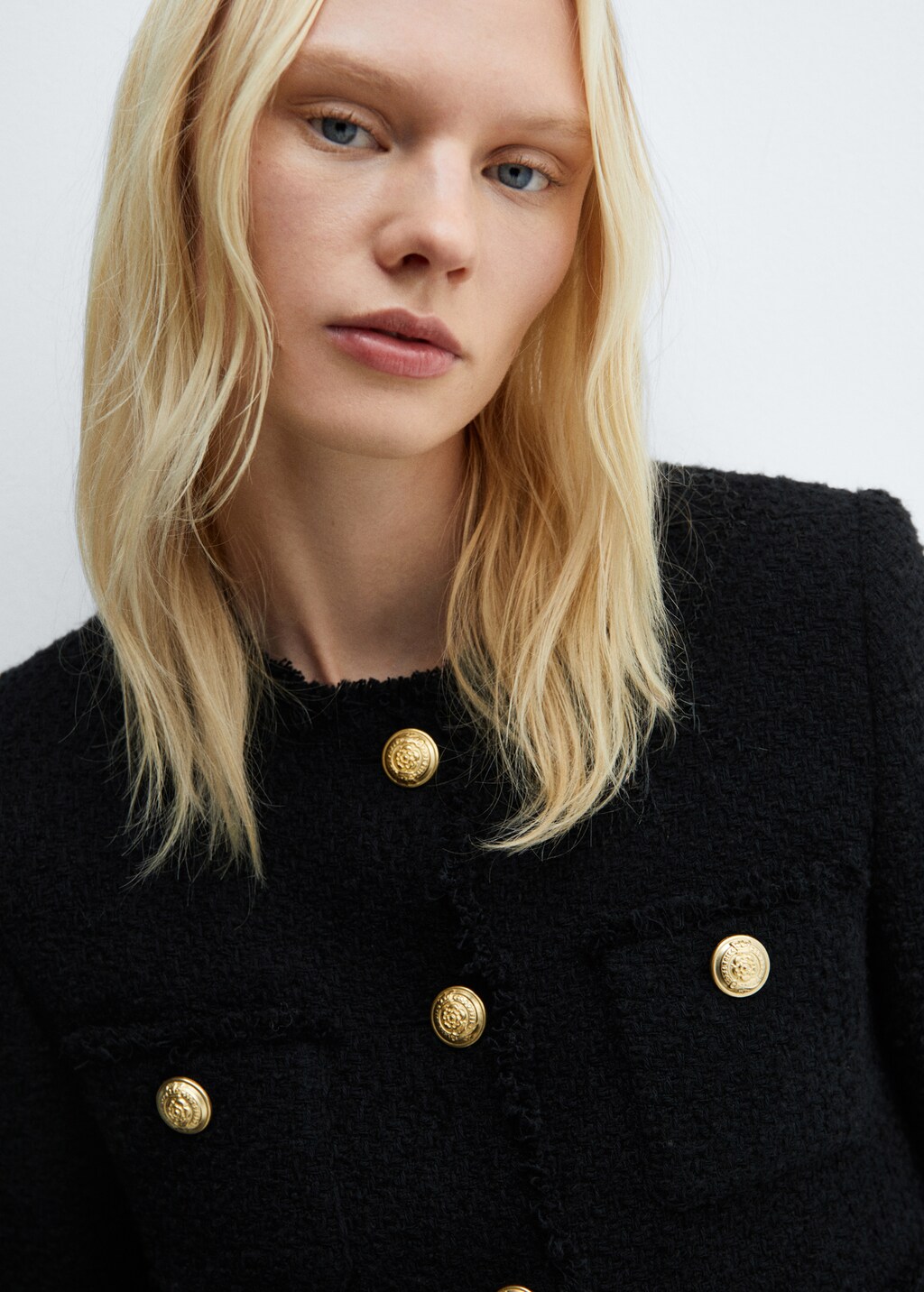 Pocket Tweed Jacket Women Mango Usa