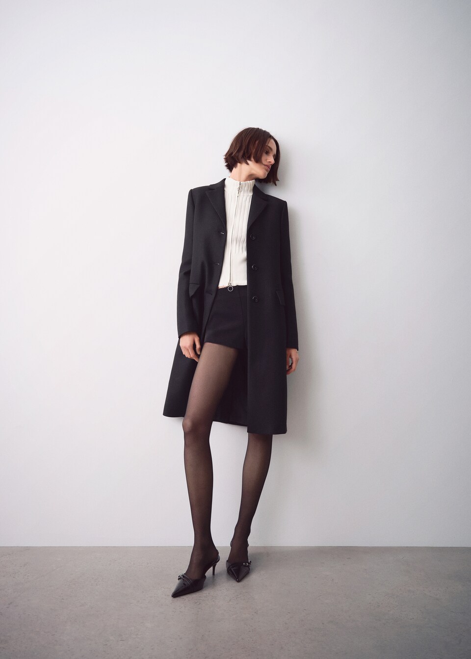 Lapels Structured Coat Woman Mango Usa