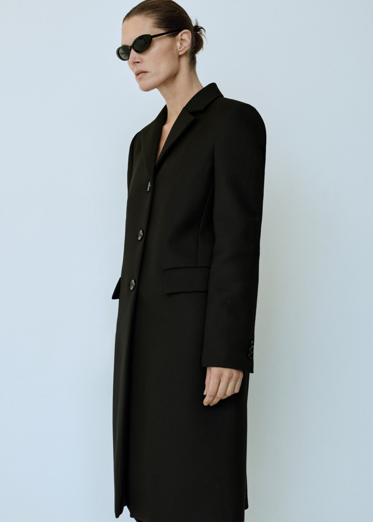 Lapels Structured Coat Woman Mango Usa