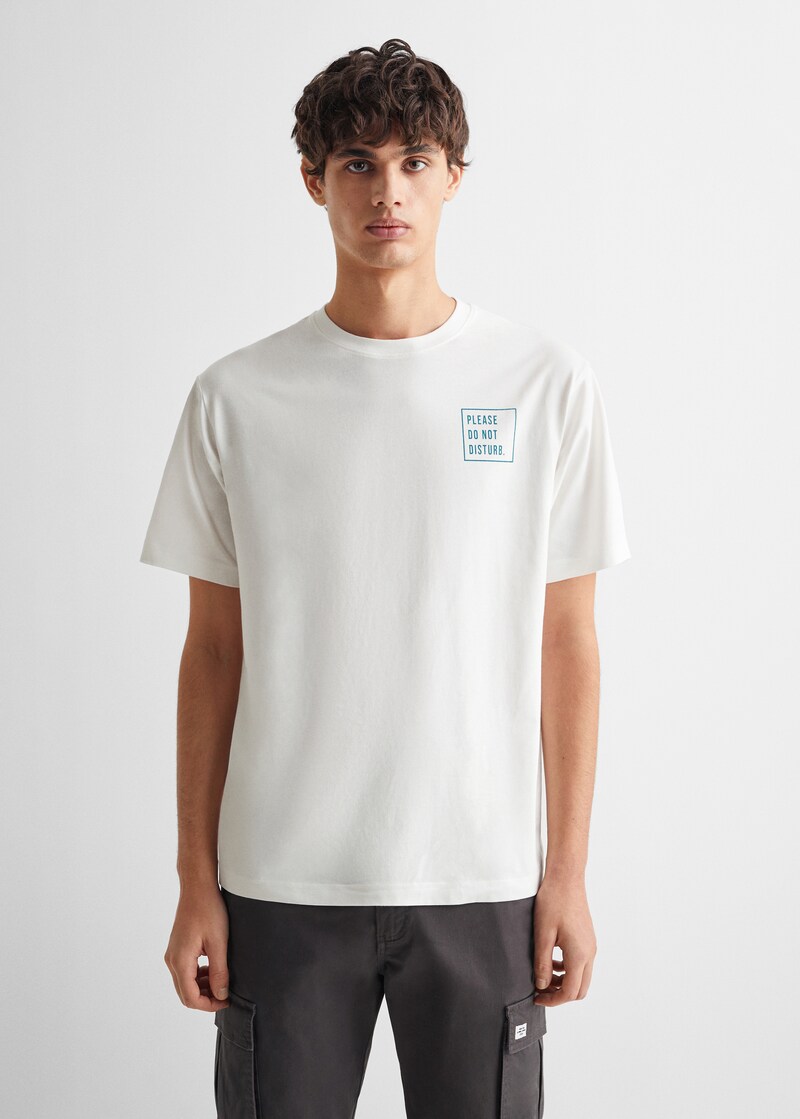 Message Cotton T Shirt Teen Mango Usa