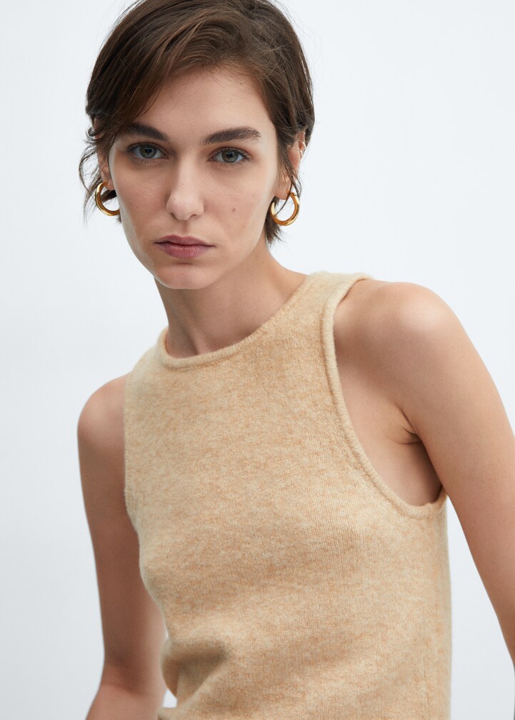 Knit strap top - Woman | MANGO USA