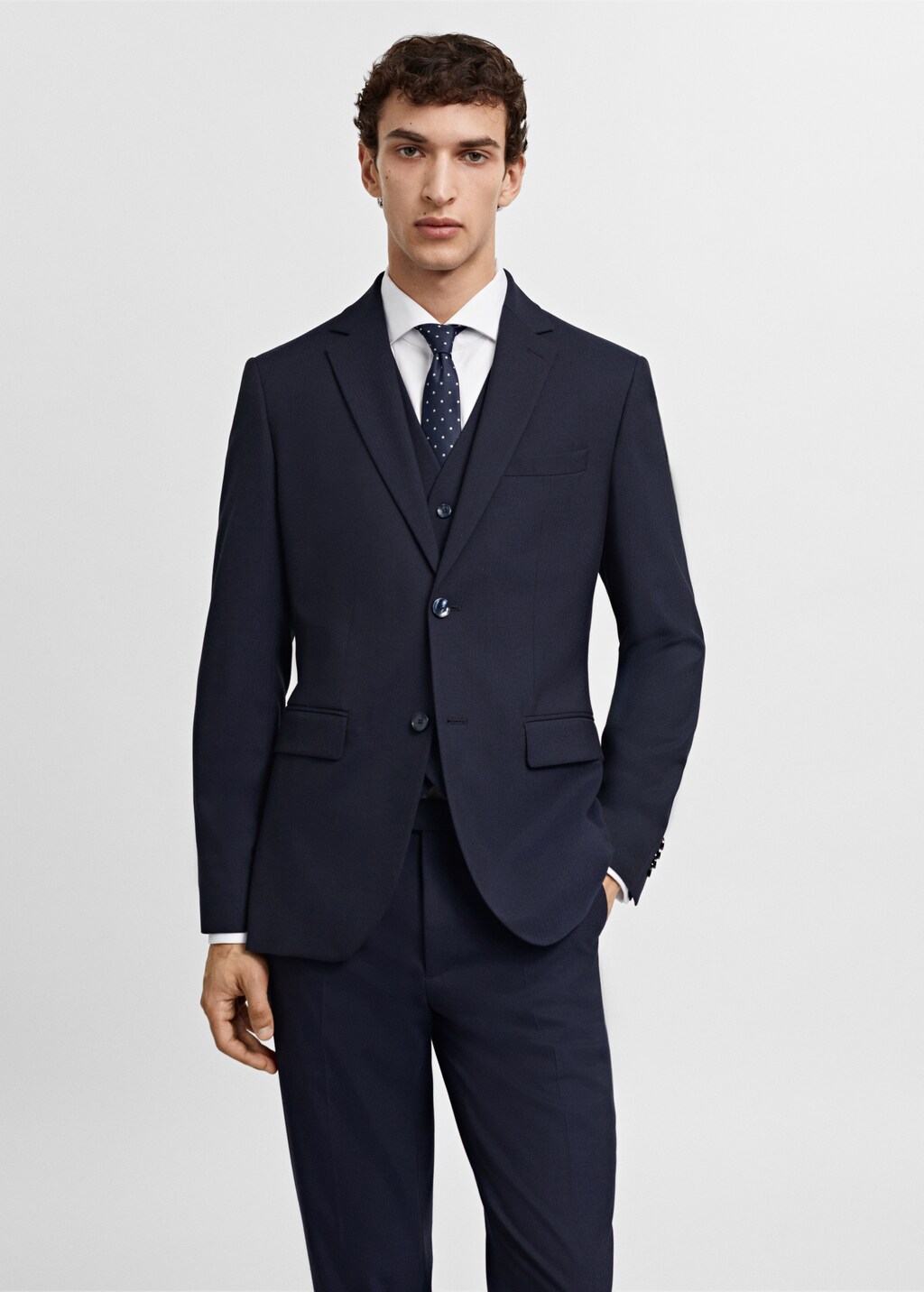 Stretch Fabric Slim Fit Suit Jacket Men Mango Thailand