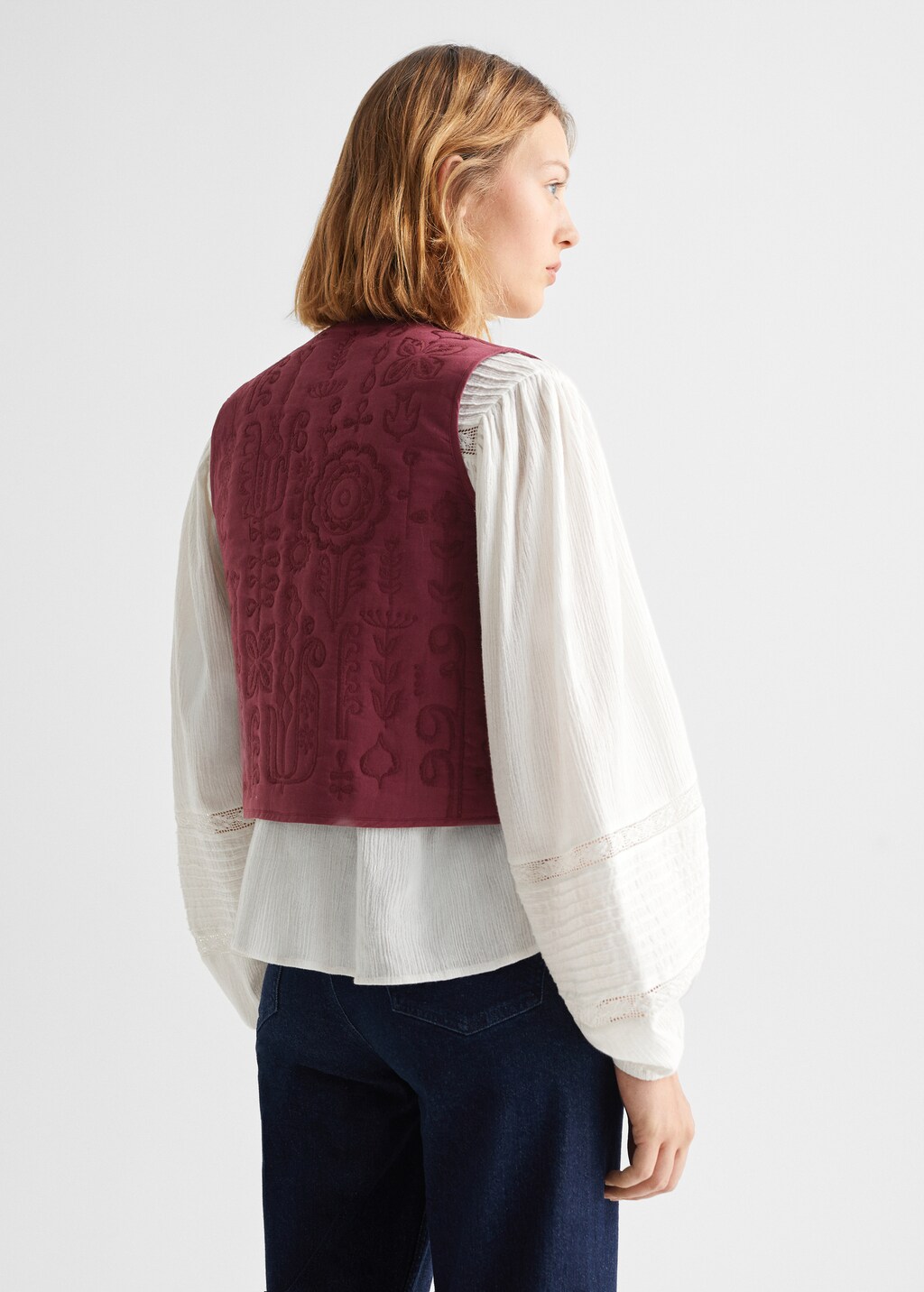 Embroidered vest