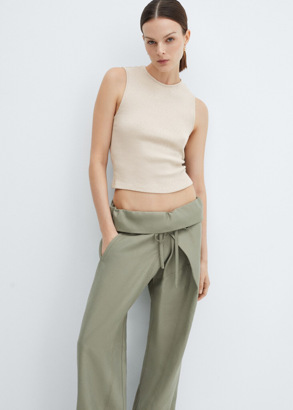 Cotton tank top - Woman | MANGO USA