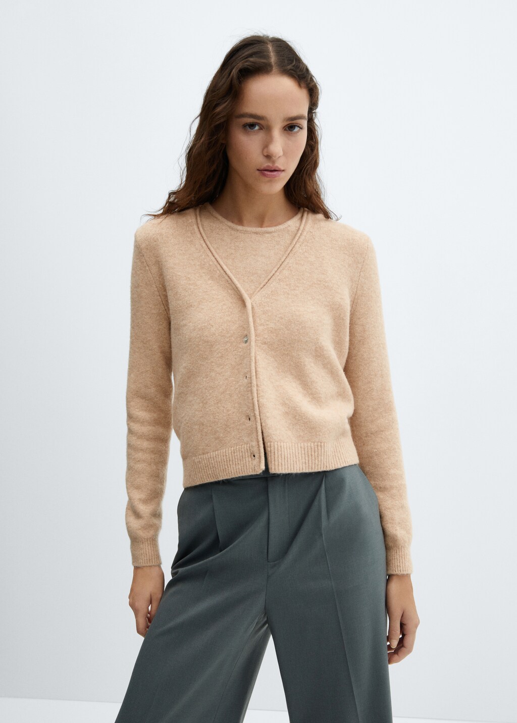 Button knit cardigan - Woman | MANGO Greece