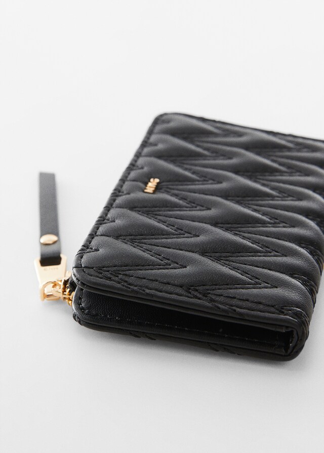 Padded logo wallet - Women | MANGO USA