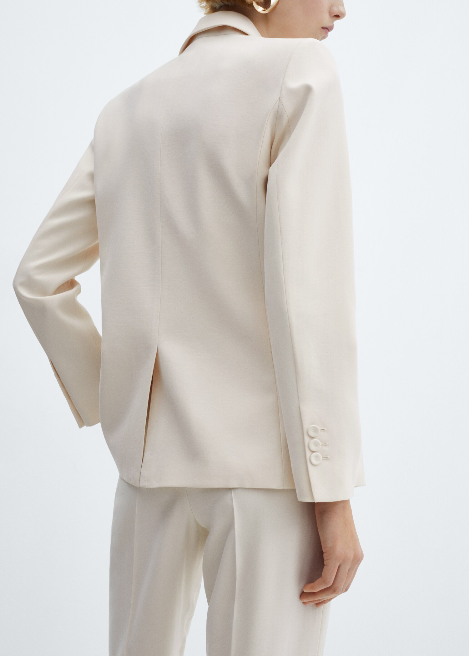 Double-breasted suit blazer - Women | MANGO USA