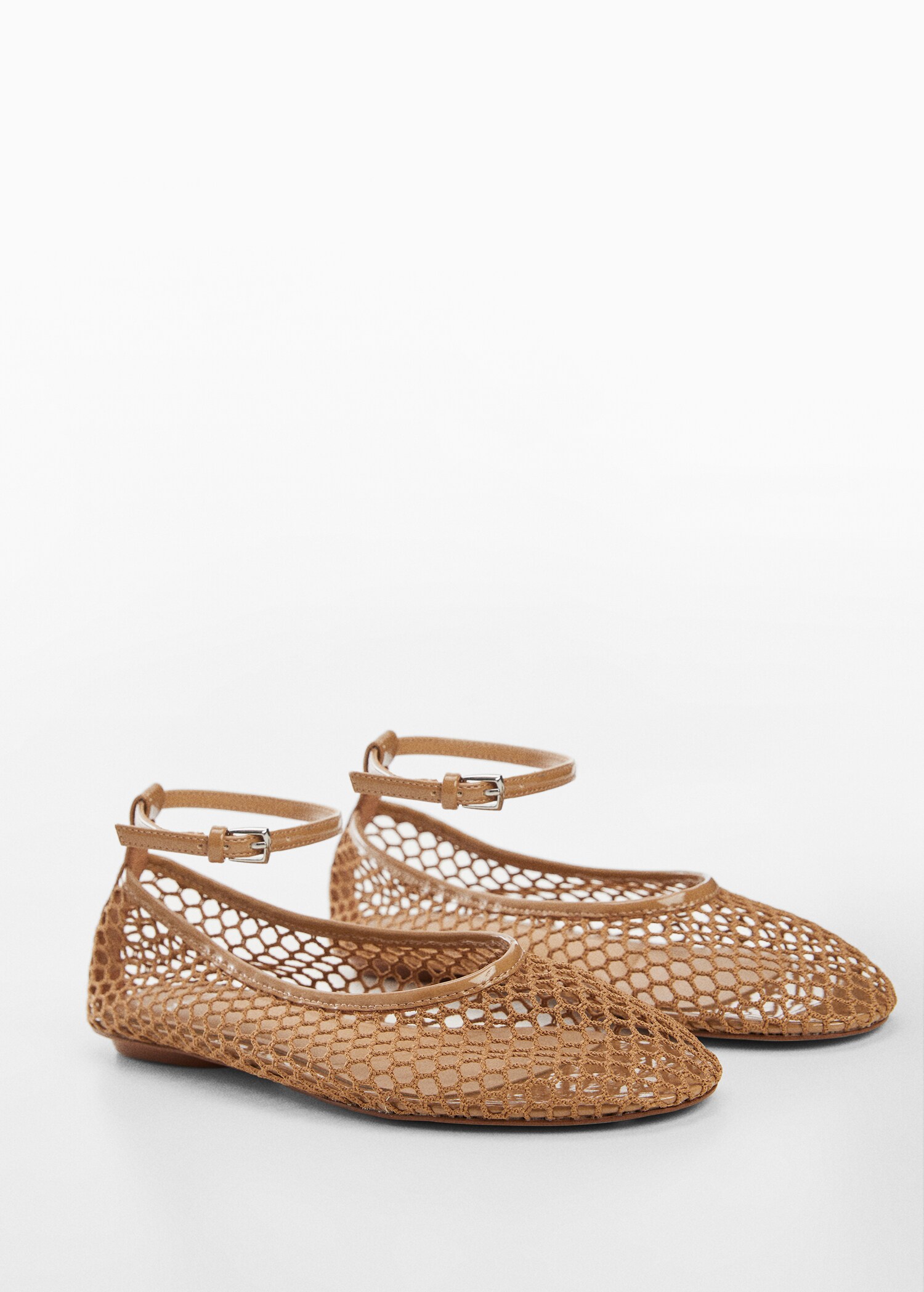 Ballet flats with mesh bracelet - Women | MANGO USA