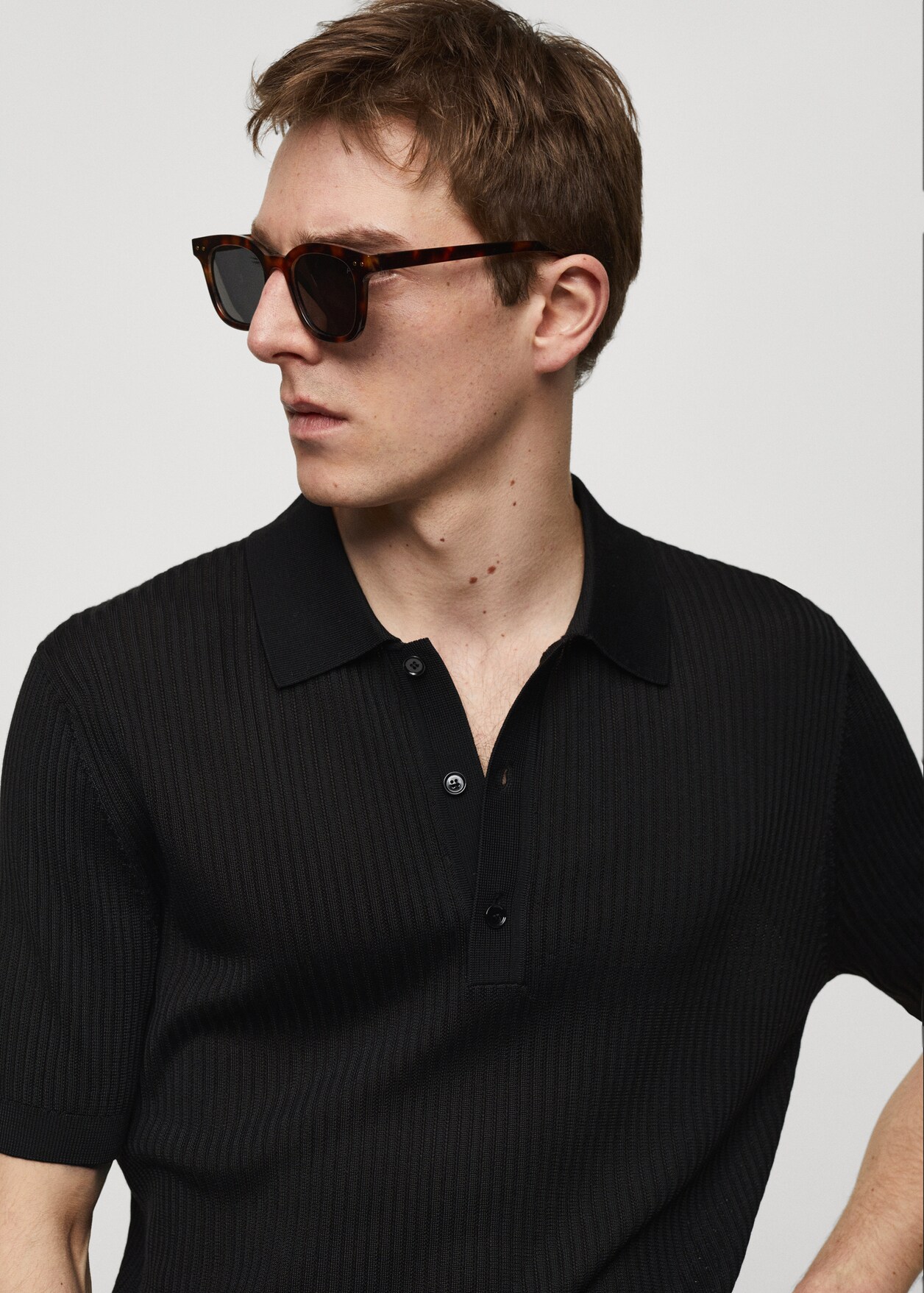 Knit Cotton Polo Shirt Men Mango Usa
