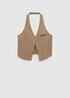 Pocket halter-neck top - Women | MANGO USA