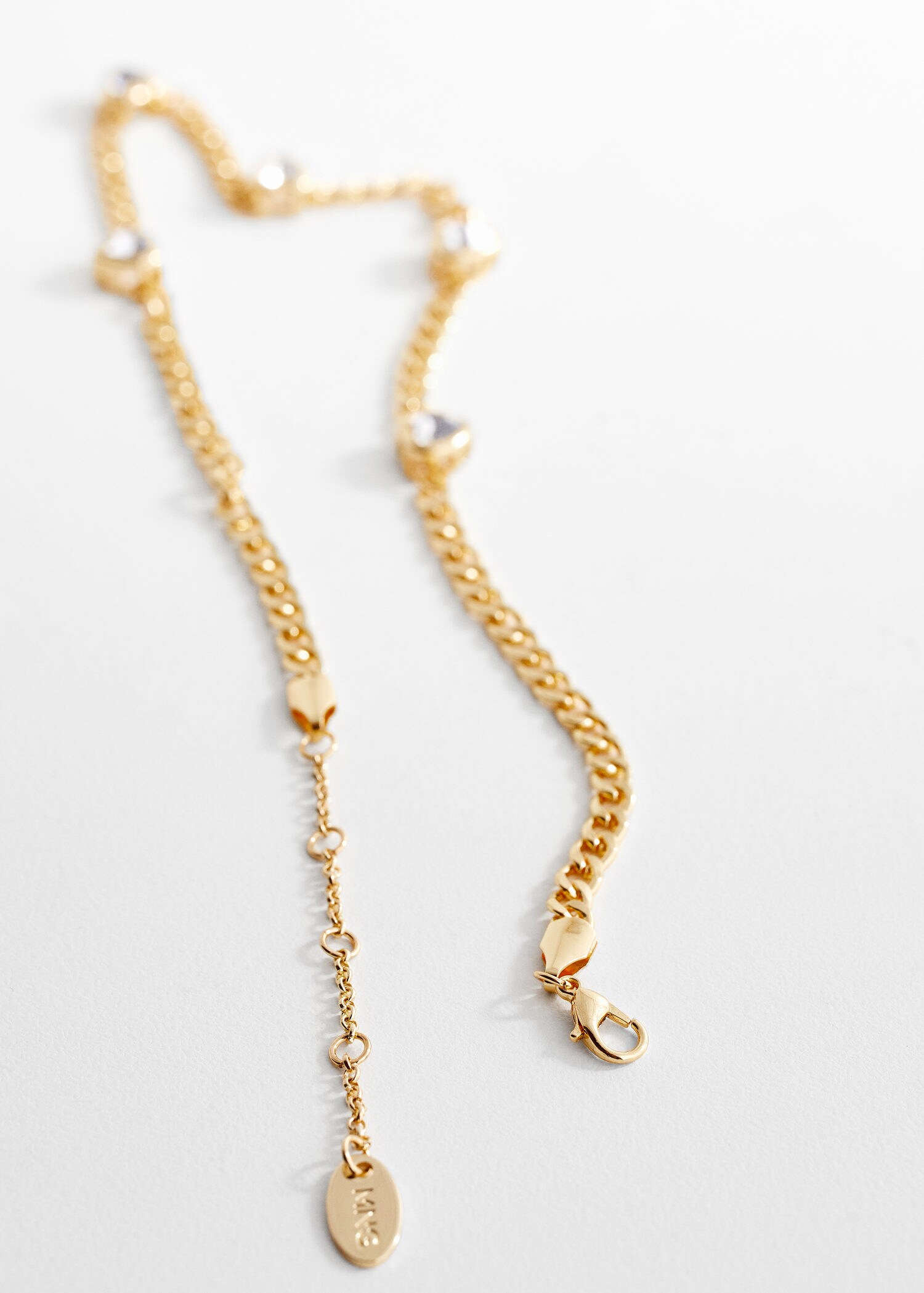 Crystal chain necklace | MANGO