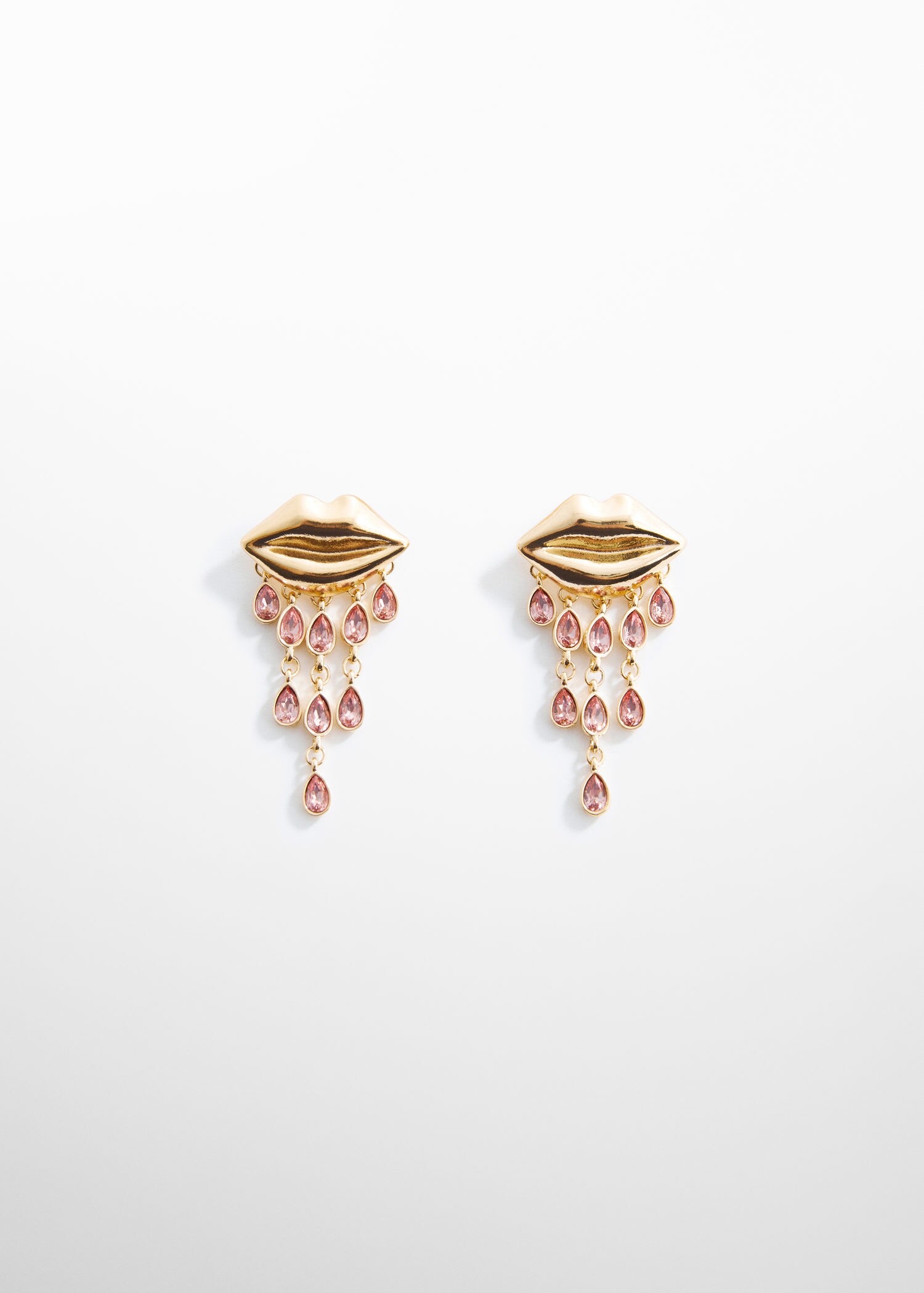 Lip bead earrings | MANGO