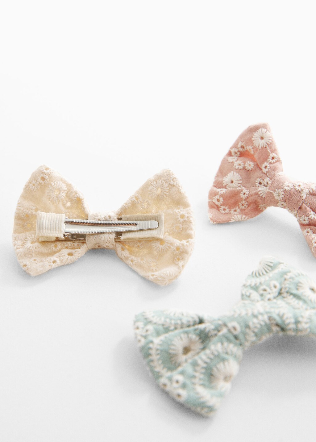3 pack bow hairclip | MANGO