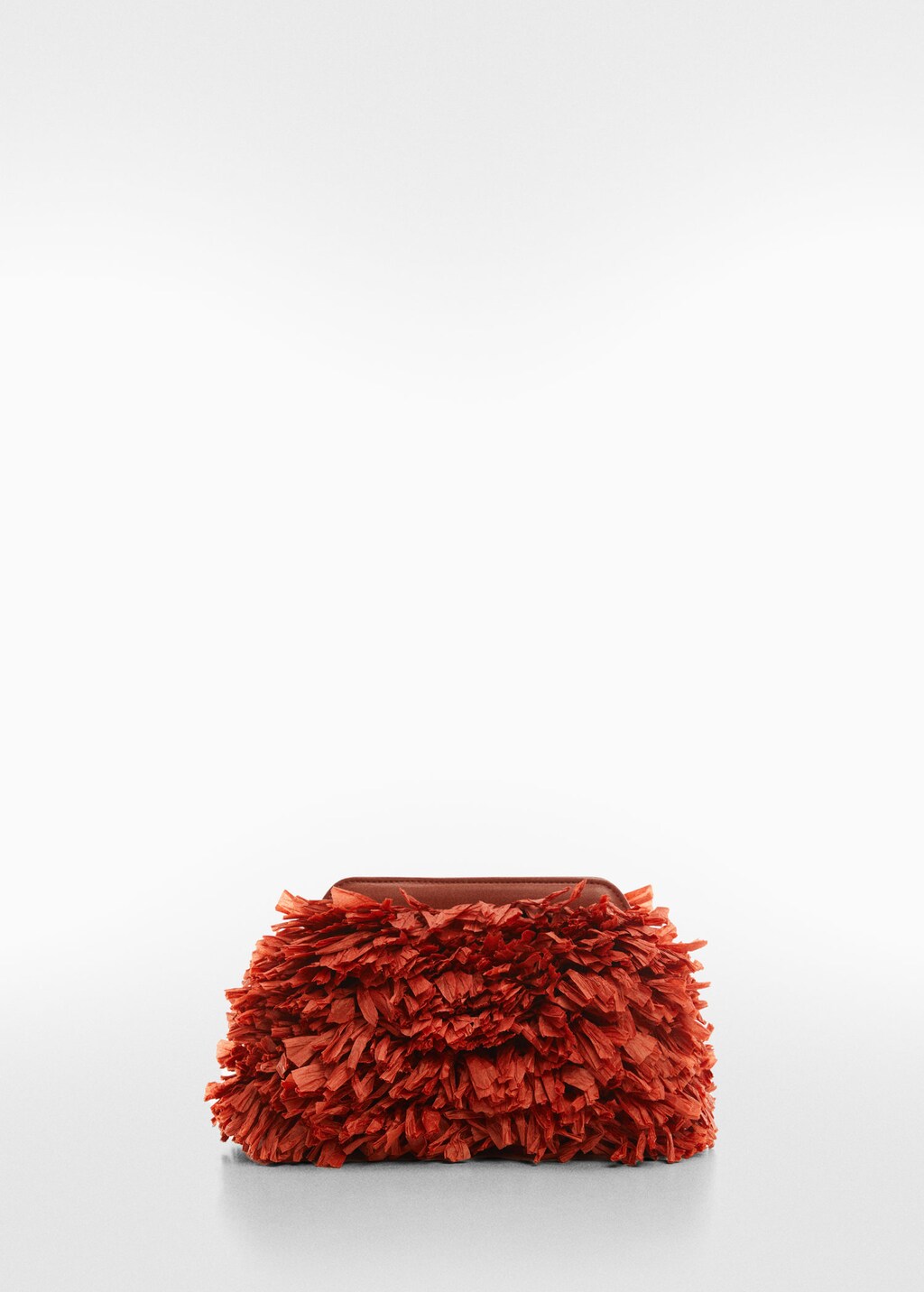 Fringed clutch bag | MANGO